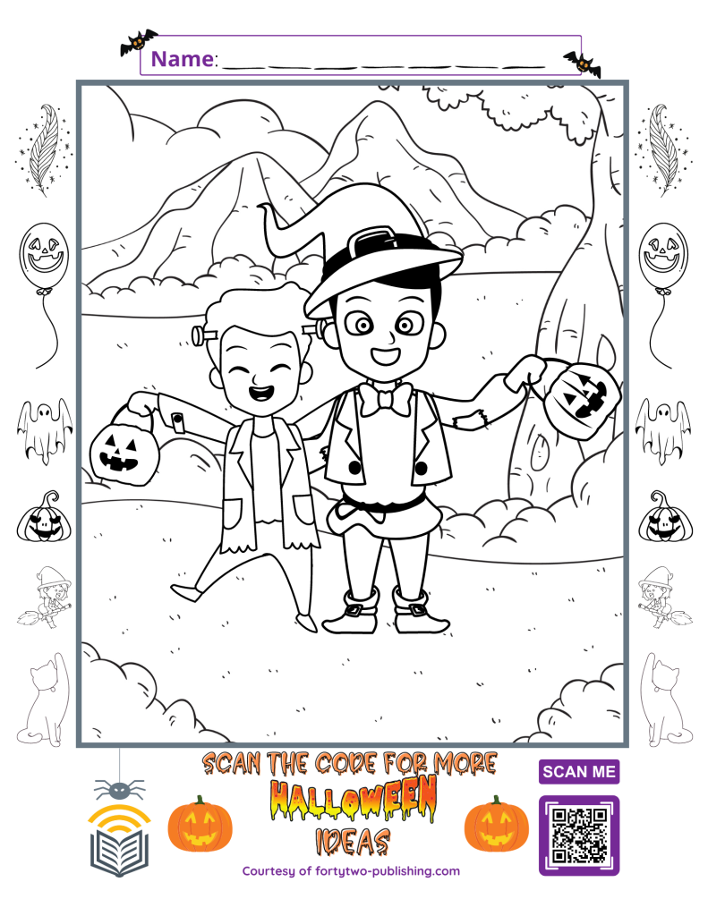 Free Halloween Coloring Downloads - Forty Two Publishing